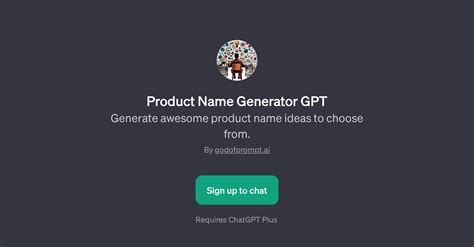 Product Name Generator Gpt Product Naming Taaft