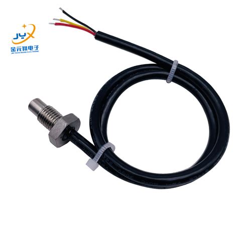 G1 2 Thread Screw Ip68 Waterproof Stainless Steel Probe Ds18b20 Temperature Sensor Ds18b20