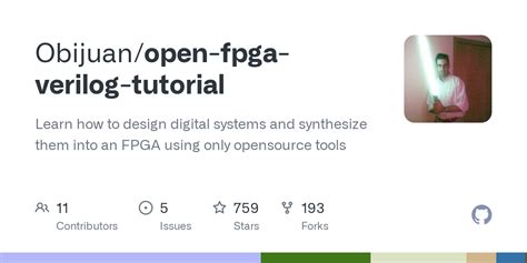 Github Obijuanopen Fpga Verilog Tutorial Learn How To Design Digital Systems And Synthesize
