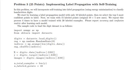 Solved Problem 3 25 Points Implementing Label Propagation