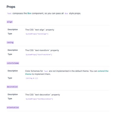 Styleprops Table Add Spacing Between Prop Descriptions By