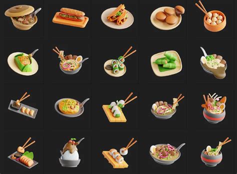 مجموعه آیکون سه بعدی وی بی وکتور