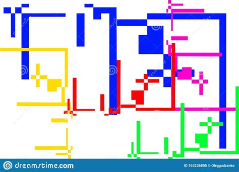 Colorful Geometric Schema Stock Vector Illustration Of White 163236805