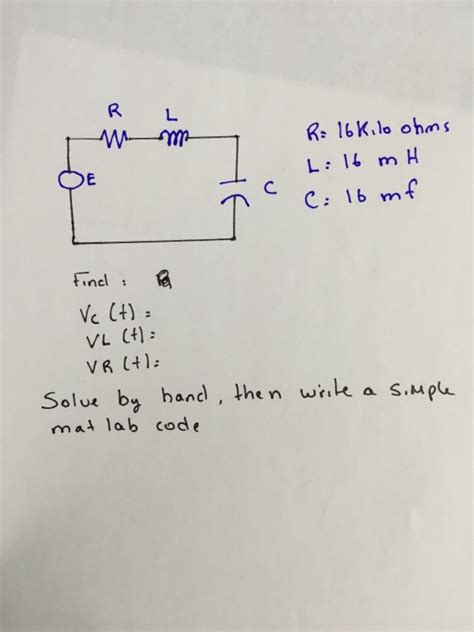 Solved Find Vc T VL T VR T Solve Step By Step Then Chegg