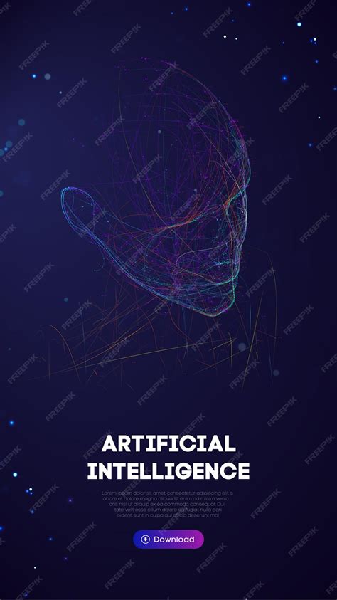 Premium Vector Ai Digital Brain Artificial Intelligence Woman Human Head Robot Digital