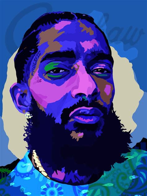 Nipsey Blue Nipsey Hussle Portrait Limited Edition Giclee Art Prin