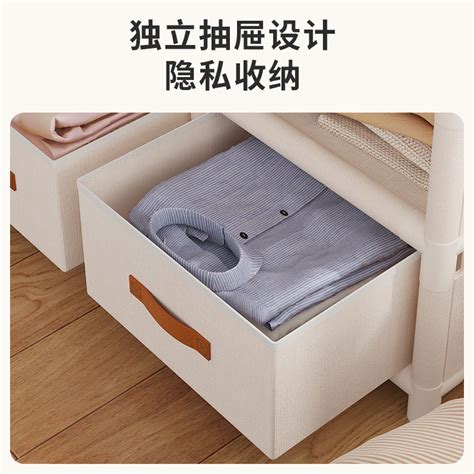 衣柜简易家用卧室组装防尘钢管结实耐用出租房屋独立衣柜