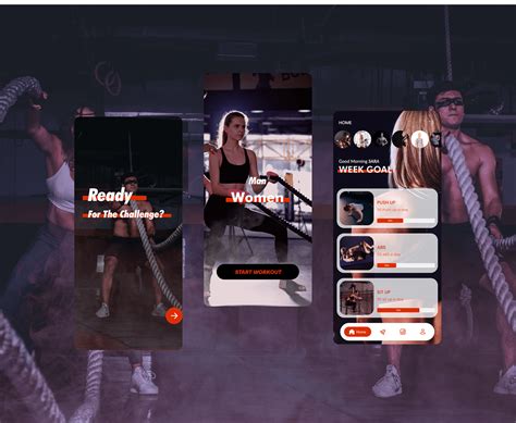 Fitness App UI Design On Behance Fitness App UI Design On Behance