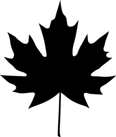 Premium Vector Maple Leaf Vector Silhouette
