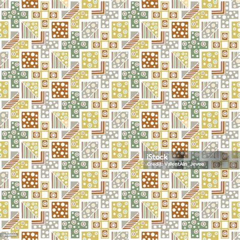 원활한 벡터 패턴입니다 손으로 기하학적 배경 빈티지 갈색 파스텔 색상의 장식 부족 요소를 그립니다 인종 민족 전통 모티브 인쇄 그래픽 벡터 일러스트입니다 갈색에 대한 스톡