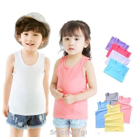 【萬家】男童背心 90 150cm 男女童薄款純色打底汗衫 男童透氣無袖工字背心兒童 無袖內衣 男內衣 夏天背心 女童 蝦皮購物