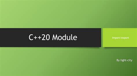 All About C20 Modules Level Up Coding
