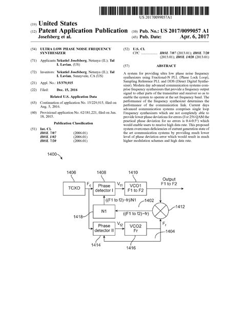 Ultra Low Phase Noise Frequency Synthesizer Pdf