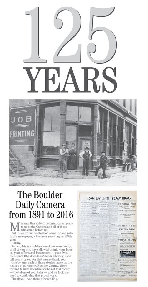 125 Years Boulder Daily Camera