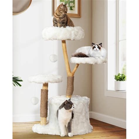 Happy And Polly Bird Nest 512 In Plush Cat Tree Beige