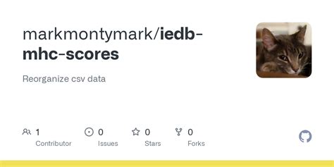 Github Markmontymarkiedb Mhc Scores Reorganize Csv Data