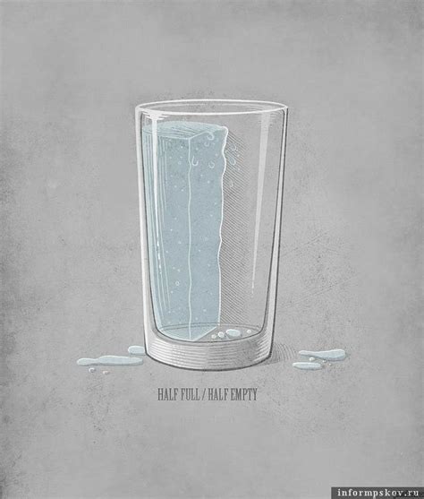 Создать мем стакан стакан наполовину пуст или наполовину полон стакан наполовину полон
