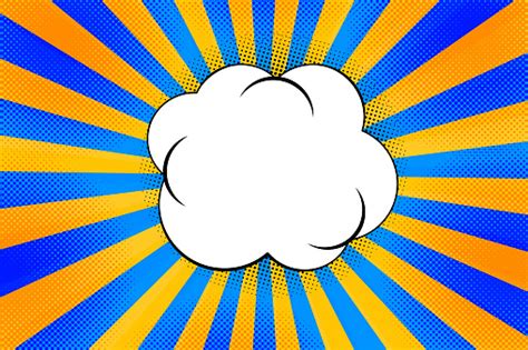 스트라이프 컬러풀 한 광선 배경과 음성 거품 팝 아트 크리에이티브 컨셉 컬러풀 만화 잡지 표지 만화 하프톤 복고풍 패턴 추상