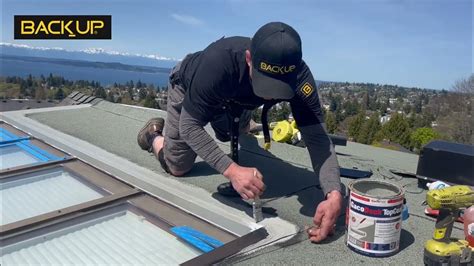 Sunroom Repair Applying First Coat Gacodeck Topcoat Youtube