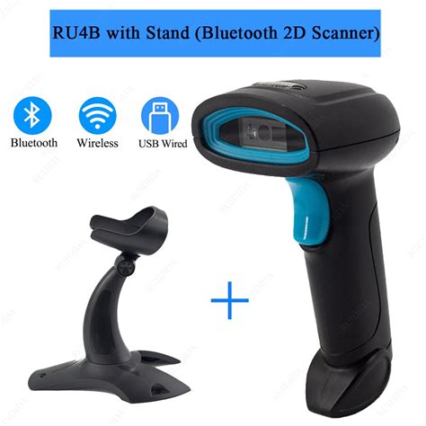 1d 2d Wireless Bar Code Scanner Bluetooth Portable Grandado