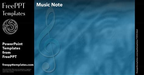 Music Note 01 Powerpoint Templates