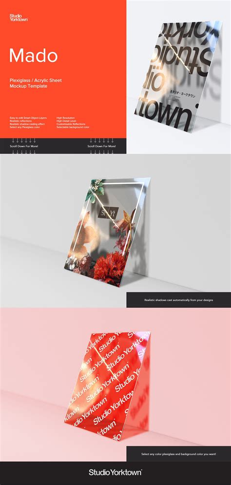Mado Plexiglass Mockup Template Mockup Template Mockup Templates Mockup