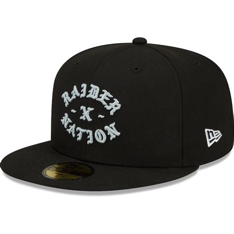 New Era Las Vegas Raiders Black Born X Raised 59fifty Fitted Hat