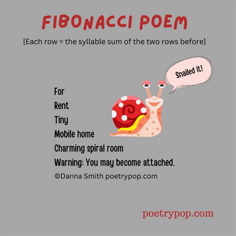 Fibonacci Poems Poetry Pop Poetry Blog