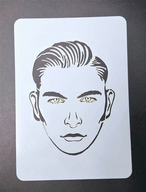 A5 Dan Face Stencil Pearlywinks