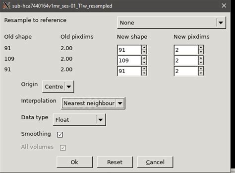 How To Resample T1w Image Neuroimaging Neurostars