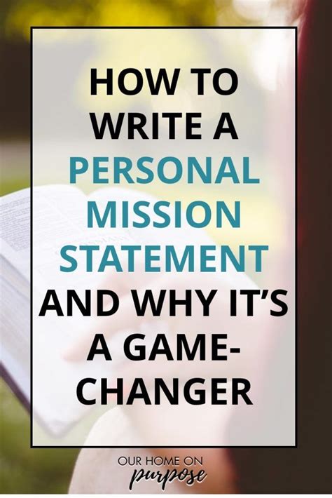 How To Write A Mission Statement Why Its A Game Changer Artofit