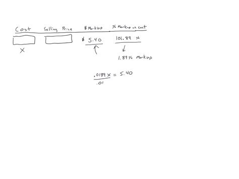 SOLVED Assume That Markup Is Based On Cost Calculate The Cost And Selling Price Note Round