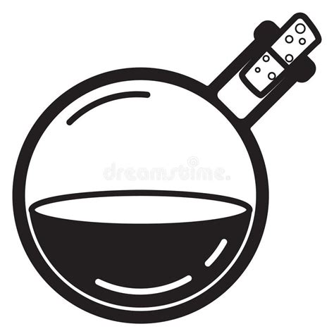 Chemical Flask Black Icon Lab Glass Symbol Stock Illustration Illustration Of Medical