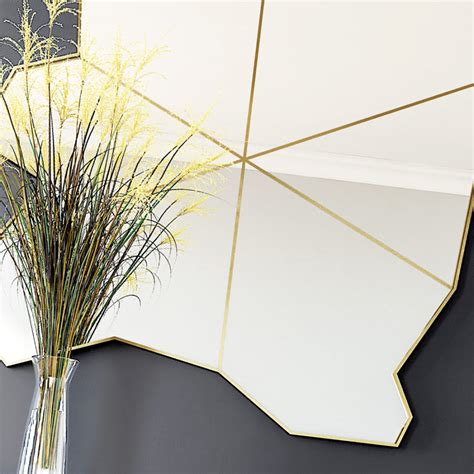 Elevate Your Home With An Exclusive Unique Modern Gold Mirror