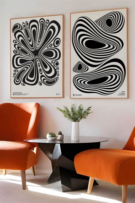 Black And White Duo Posters Wall Art Designs Posters Art Prints