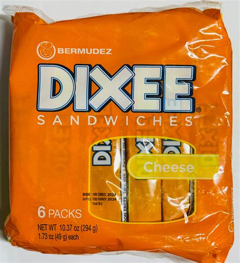 Bermudez Dixee Sandwich Cookies 6 Units Cheese 49 G Unit Fedlin