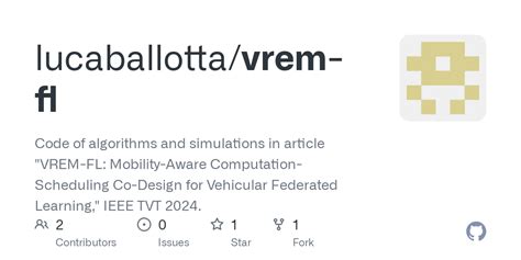 Github Lucaballotta Vrem Fl Code Of Algorithms And Simulations In Article Vrem Fl Mobility