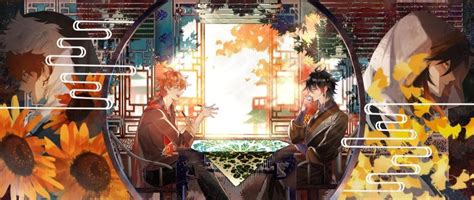 Tenpotsofwineartist Tartaglia Genshin Impact Zhongli Archon