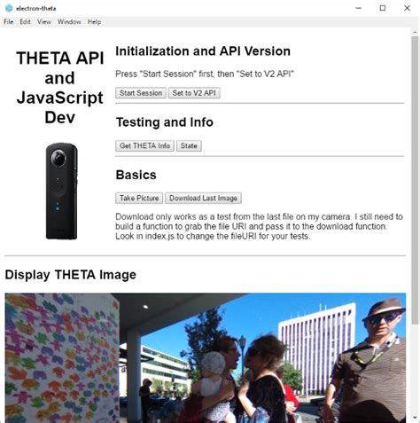 howto develop 360 image desktop apps with javascript and ricoh theta