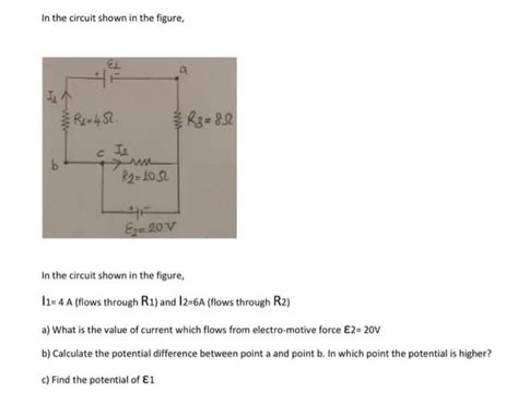 In The Circuit Shown In The Figure In The Circuit Chegg Com