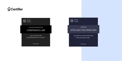 20 Free Digital Badge Templates Ready To Use