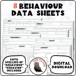 Behavior Frequency Chart Template