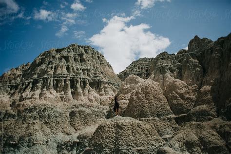 Girl In Blue Desert By Stocksy Contributor Luke Mallory Leasure