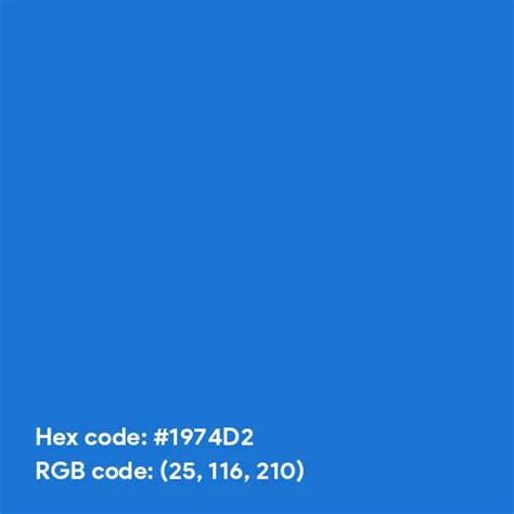 Bright Navy Blue Color Hex Code Is 1974d2
