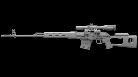 3d Dragunov Svd Model Turbosquid 1966531