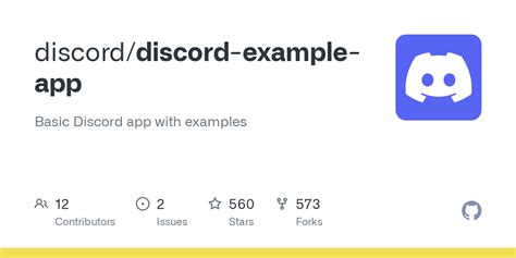Github Discord Discord Example App Basic Discord App With Examples