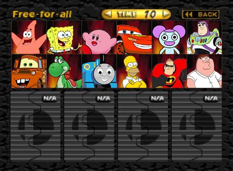 my take on super smash bros 64 select screen by redkirb on deviantart