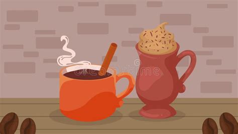 Coffee Cup And Mug Animation Stock Video Video Of Kitchen Restaurant