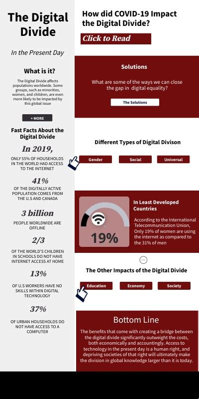 Digital Divide Infographic Genially
