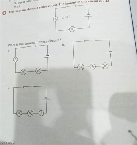 Suggest What This The Diagram Shows A Series Circuit The Current In